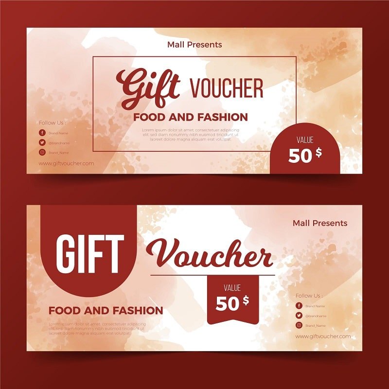 10+ Mẫu voucher miễn phí siêu hấp dẫn