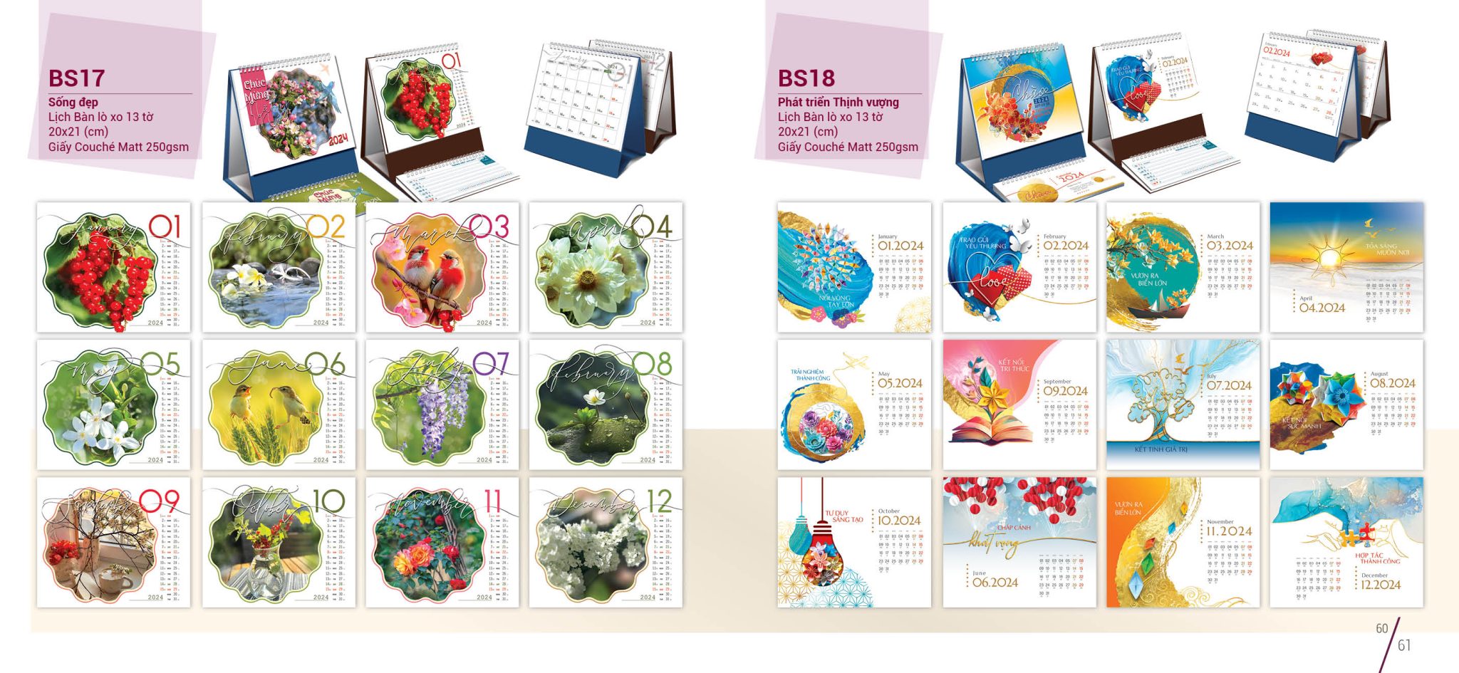 500++ Mẫu lịch để bàn 2024 mới nhất và đẹp nhất | Xưởng In Ánh Dương